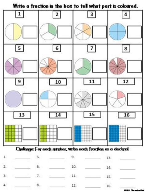 Circle Equivalent Fractions Math Worksheets Splashlearn