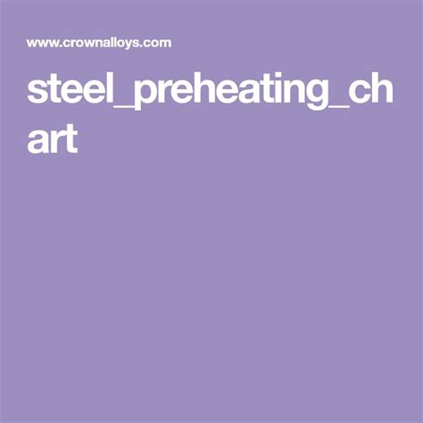 Steelpreheatingchart Steel Chart Welding