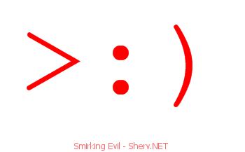 Smirking Evil Japanese Emoticon Free Asian And Japanese Text Emoticons