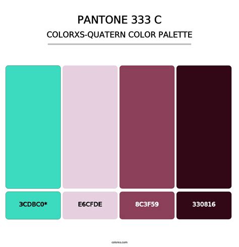 Pantone 333 C Color Palettes