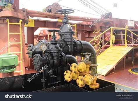 Oil Sampling Points In Ship Over 2 Royalty Free Licensable Stock