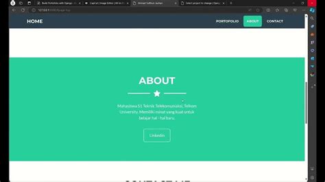 Web Portofolio Django Framework Youtube