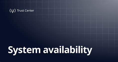 System Availability Syntphony Trust Center