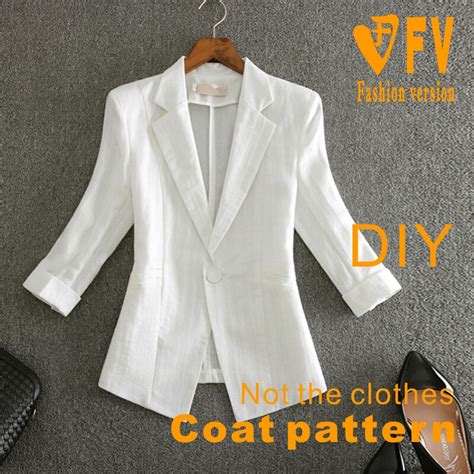 Cotton And Linen Ladies Small Suit Jacket Pattern Vicedeal