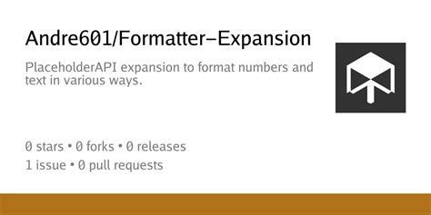 Andre601formatter Expansion Placeholderapi Expansion To Format