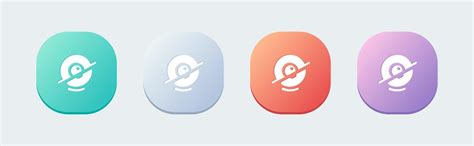 Webcam Off Solid Icon In Flat Design Style Disconnect Signs Vector