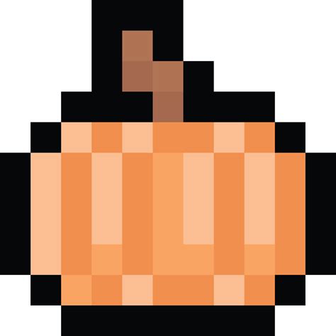 Pixel Art Autumn Pumpkin Icon 28651816 Png