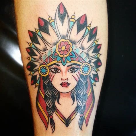 Traditional Native American Women Tattoos
