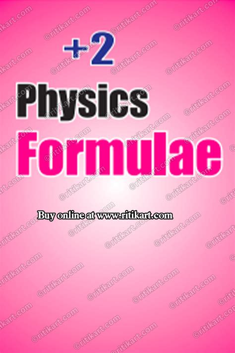 Physics Formulae For 2 Students