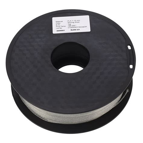 Jwb 3d Printer Filament 175mm Shiny Sparkling Silver Strong Smooth Pla