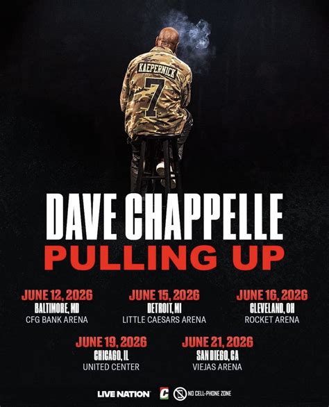 Dave Chappelle Announces 2026 Summer Tour