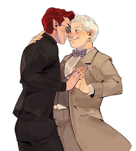 Crowley X Aziraphale Carteles De Cine Minimalistas Dibujos Dibujos