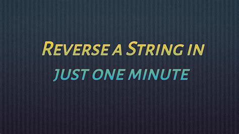 How To Reverse A Given String Angular Interview Algorithms Youtube