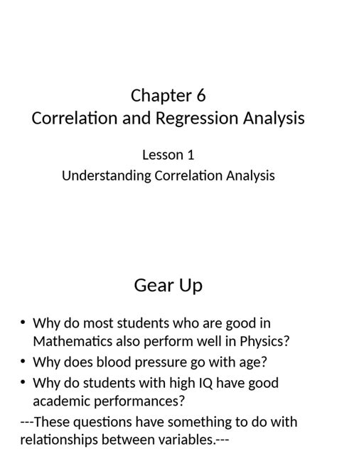 14 Chapter 6correlation Pdf Statistics Data Analysis