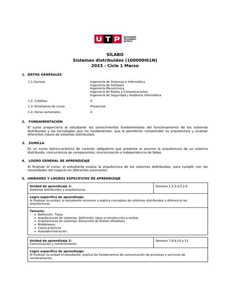 Sistema Distribuidos Pdf Computación Distribuída Ingeniería De Software