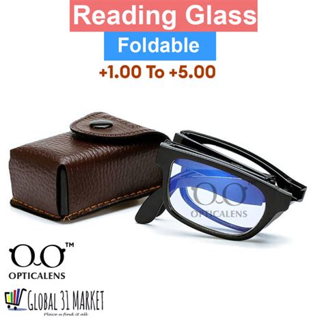 Foldable Reading Glasses Plastic With Leather Case Auto Focus Ready Stock Lazada