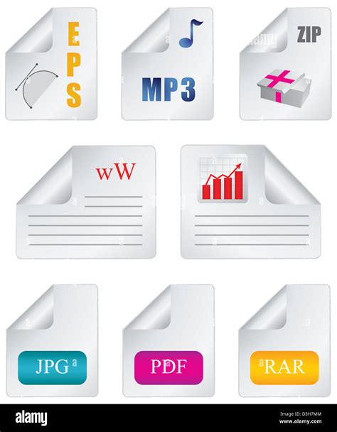 Document Icon File Extension Stock Photo Alamy