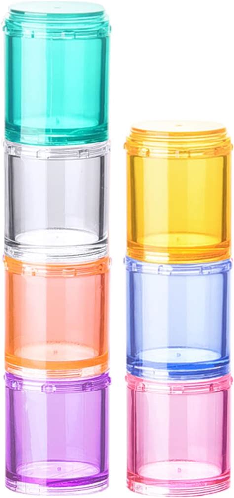 Ximywrd Stackable Pill Organizer 7 Days Travel Pill Case