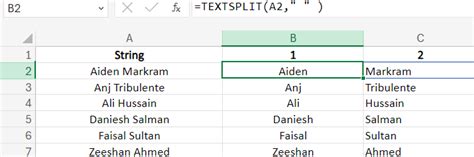 Using Excel Textsplit Function To Split Text In Columns