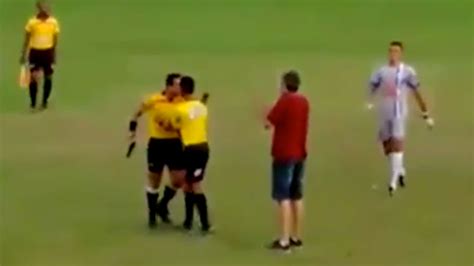 Video Football Referee Pulls Out Handgun During Match Sporting News
