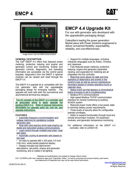 Emcp 4 4 Upgrade Kit Pdf Computers