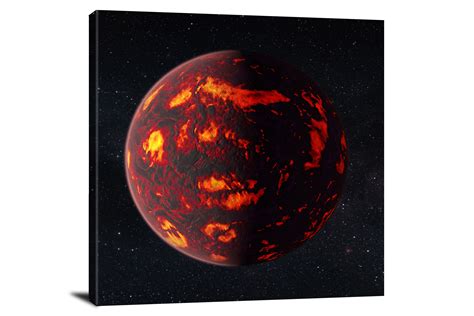 55 Cancri E Close Up Illustration 2016 Canvas Wrap