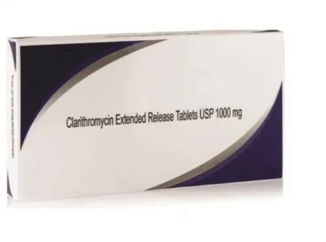Clarithromycin Extended Release Tablets Usp At ₹ 195 14 Strip Clarithromycin Tablets In