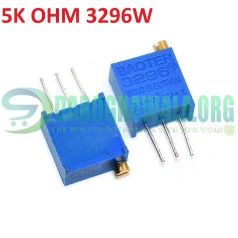 5k Ohm 3296w Multiturn Trimmer Potentiometer Variable Resistor In Pakistan