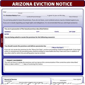 Arizona Eviction Notice