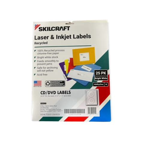 Avery Cddvd Label Maker Kit Refills 50pack 7530015549538 Ncss Store
