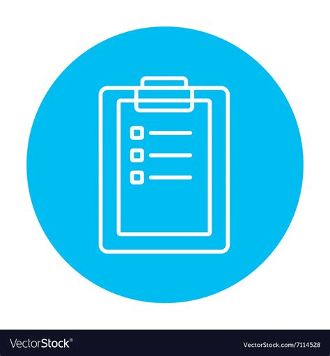 Medical Report Line Icon Royalty Free Vector Image