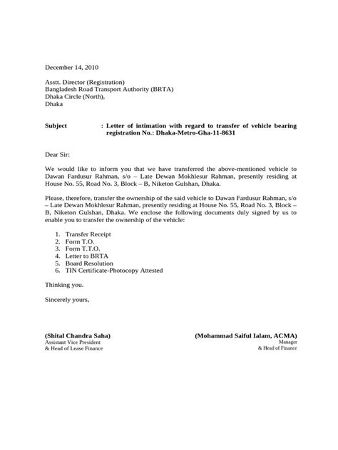 Letter Brta Pdf