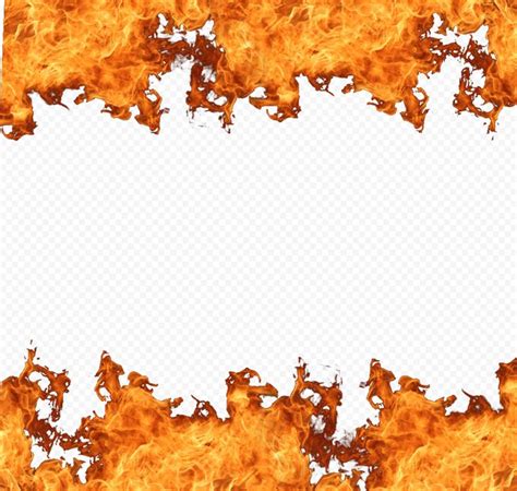 Fire Flames Effect Frame Border