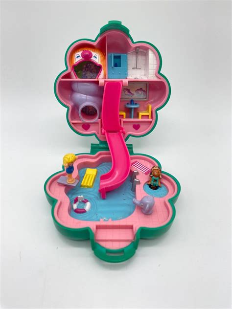 Vintage 1990 Polly Pocket Water Fun Park Complete Playset Retro