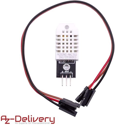 Azdelivery Dht22 Am2302 Temperature And Humidity Sensor Module With Cable Compatible With