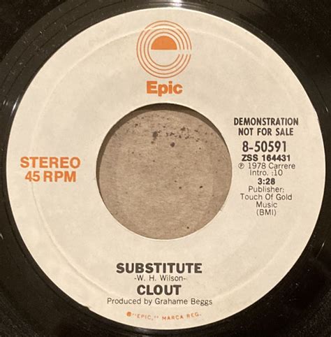 Clout Substitute 1978 Terre Haute Pressing Vinyl Discogs