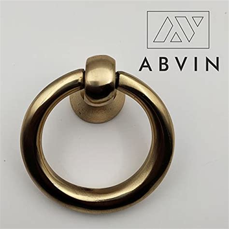 Abvin Golden Solid Brass Drop Pull Latkan Unique Cabinet Pulls Be Abvinknob
