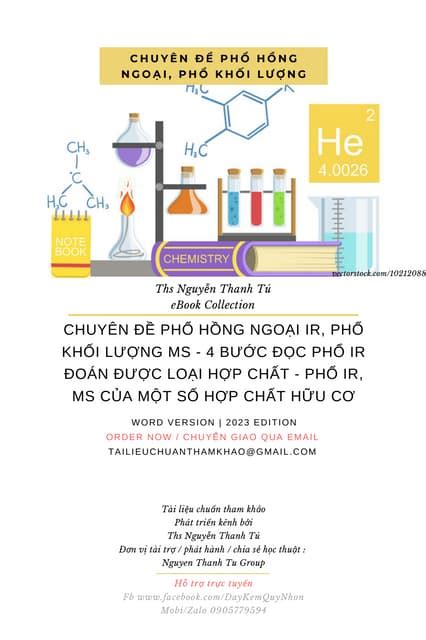 ChuyÊn ĐỀ PhỔ HỒng NgoẠi Ir PhỔ KhỐi LƯỢng Ms PhỤc VỤ ViỆc GiẢng DẠy