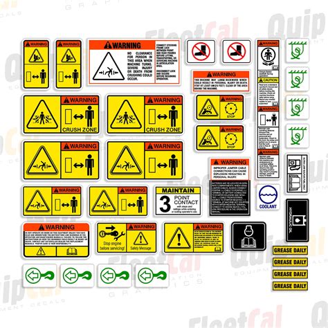 Cat Roller Compactor Safety Decal Set Truck And Equipment Decals
