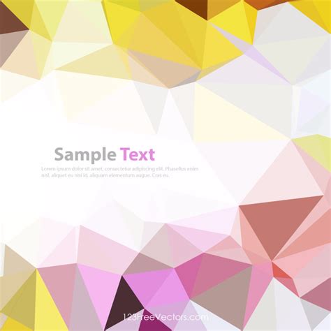Light Color Polygonal Triangular Background Graphics