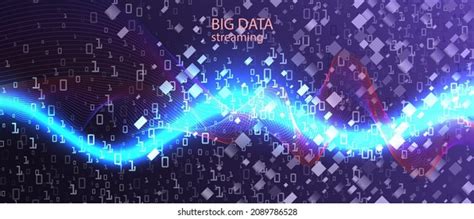 Big Data Stream Vector Wallpaper Matrix Stock Vector Royalty Free