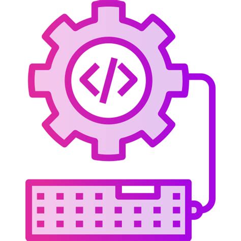 Processing System Generic Gradient Lineal Color Icon