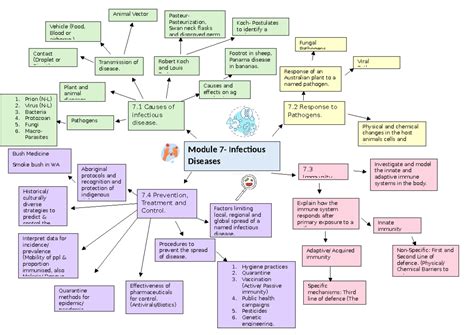 Mod 7 Mind Map A Mind Map Summary Of Module 7 Infectious Disease