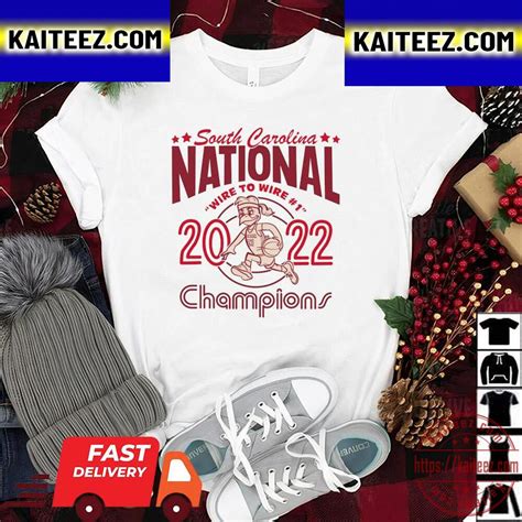 South Carolina Gamecocks Wbb 2022 National Champions Wire To Wire Vintage T Shirt Kaiteez