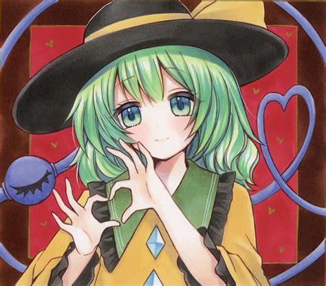 Yahooオークション 同人手描きイラスト 東方 古明地こいし ミニ色紙