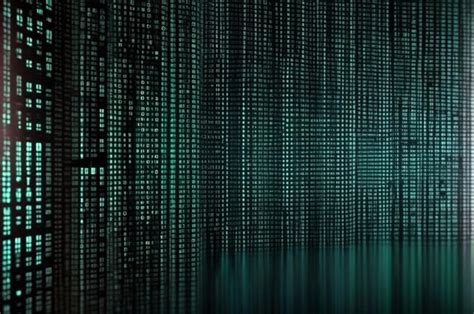 Premium Photo Wallpaper Of Abstract Futuristic Cyberspace With Binary Code Digital Matrix