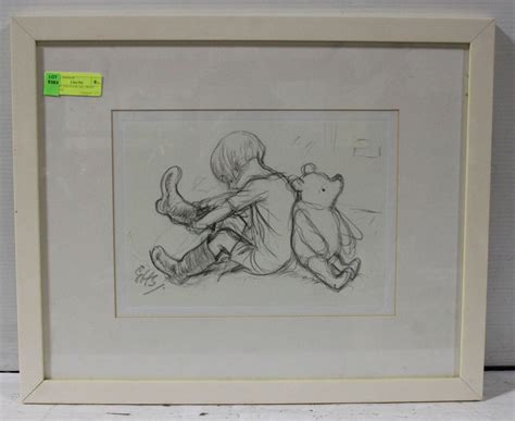 Winnie The Pooh Art Print Framed