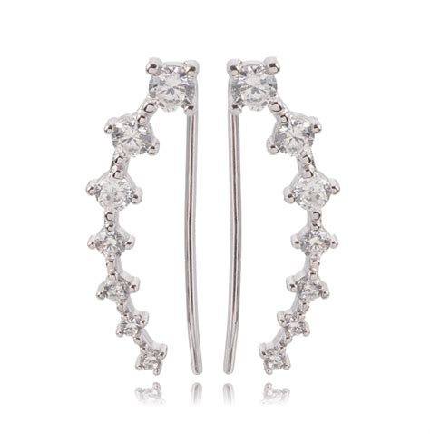 Сребърни обеци тип игла