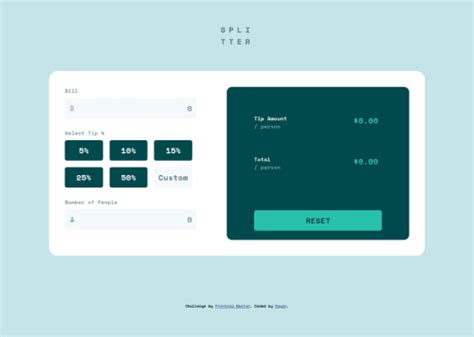 Frontend Mentor Basic Tip Calculator App Using Flexbox And Grids