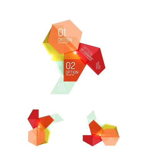 Premium Vector Paper Infographic Elements